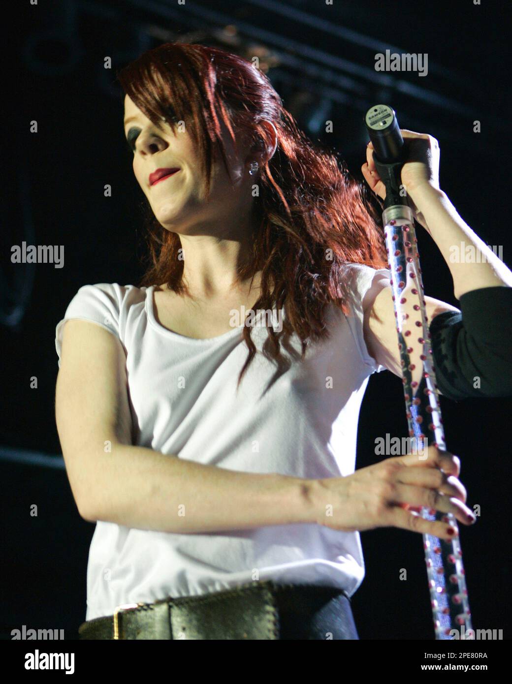 Lead singer Shirley Manson of the rock band Garbage performs at the ...