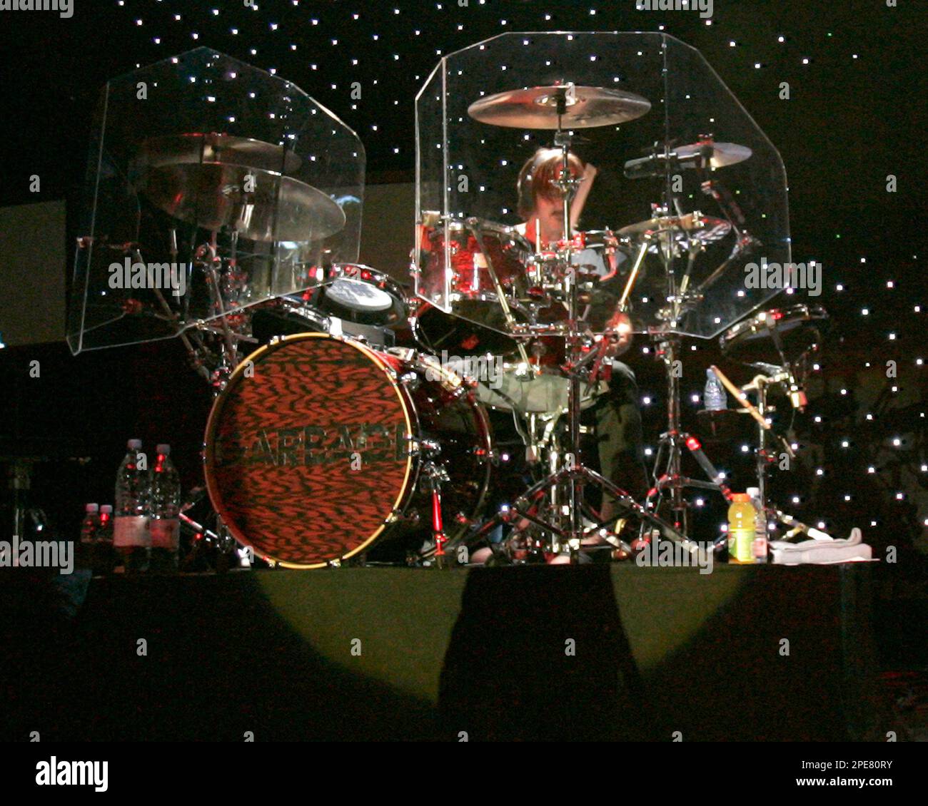 Drummer Butch Vig of the rock band Garbage performs at the Avalon in ...