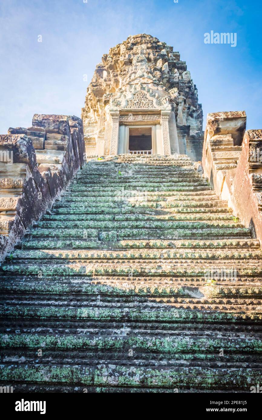 Stairs in Angkor Wat, Siem Reap, Cambodia Stock Photo - Alamy