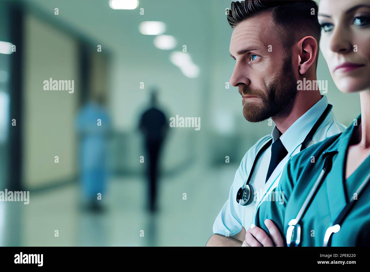 doctors at hospital with stetрoscopes Stock Photo - Alamy