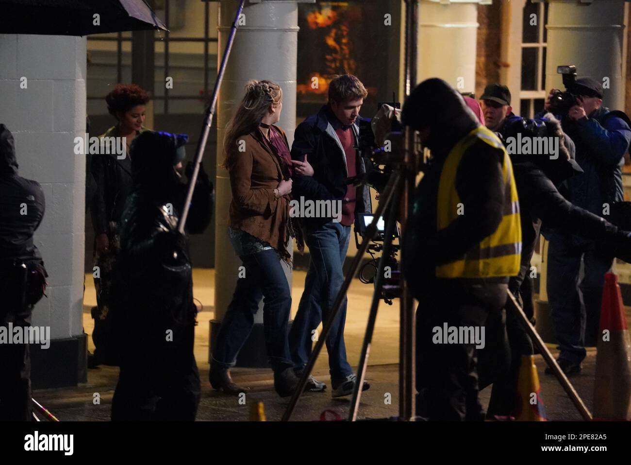 Ed McVey as he plays the part of Prince William as they film scenes for ...