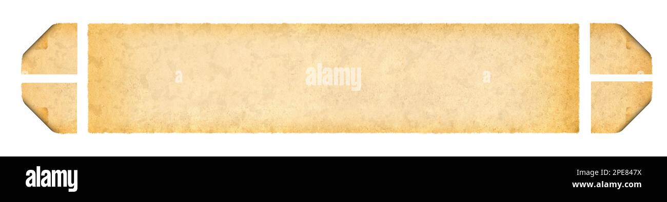 The corner of the paper is folded. Old abstract paper, weathered grunge ...