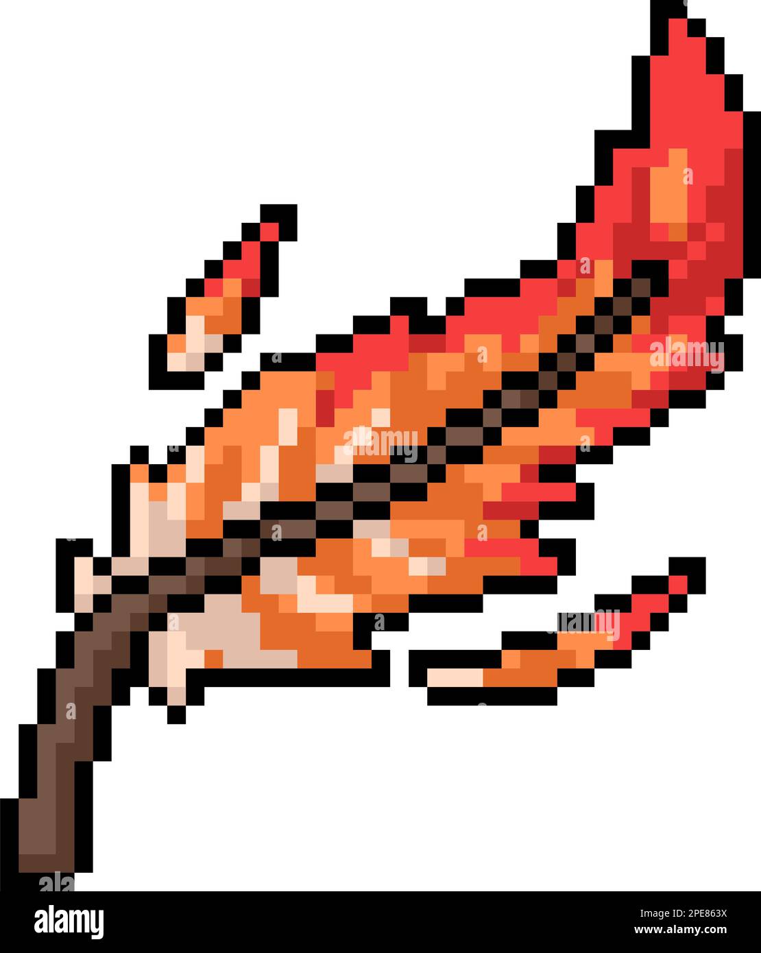 pixel art of legendary phoenix feather Stock Vector Image & Art - Alamy