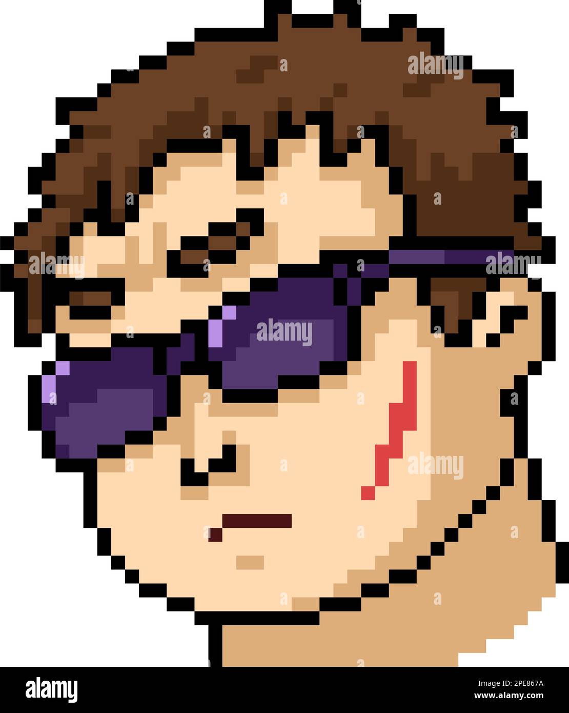 Pixel art sunglasses hi-res stock photography and images - Alamy