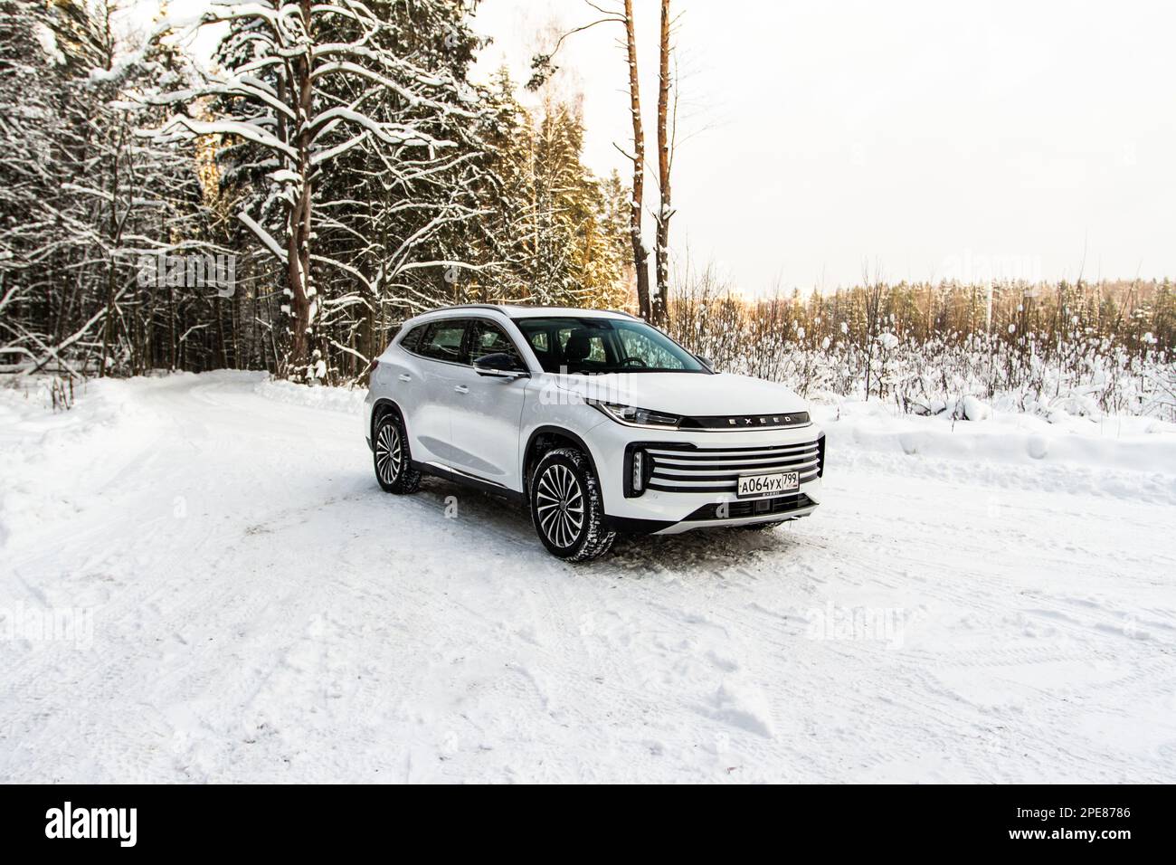 Moscow, Russia - December 25, 2021 Chery Exeed TXL car also called ...