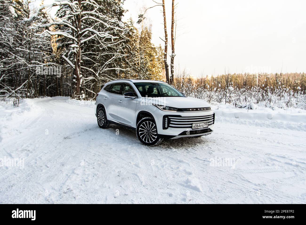 Moscow, Russia - December 25, 2021 Chery Exeed TXL car also called ...
