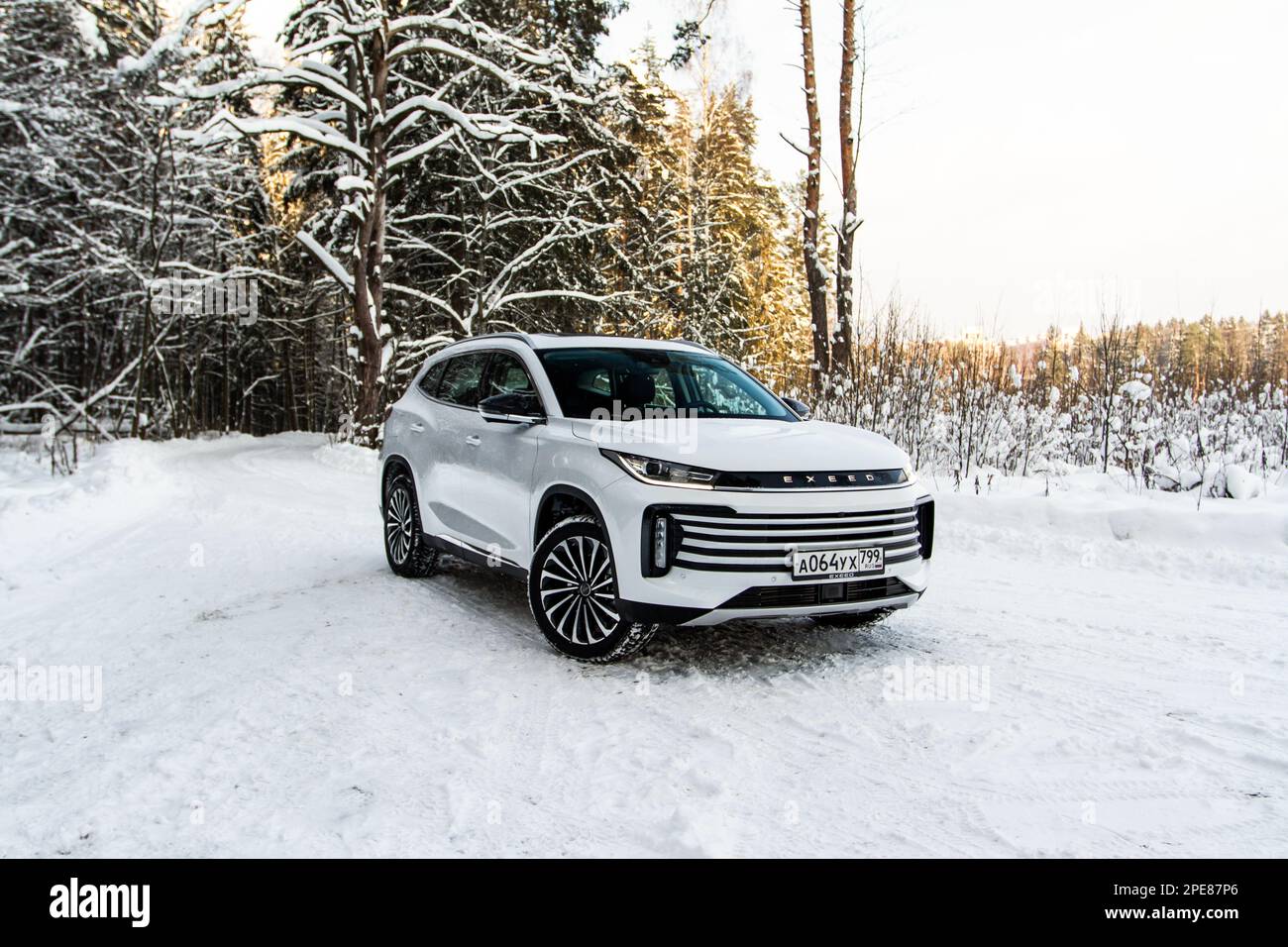 Moscow, Russia - December 25, 2021 Chery Exeed TXL car also called ...