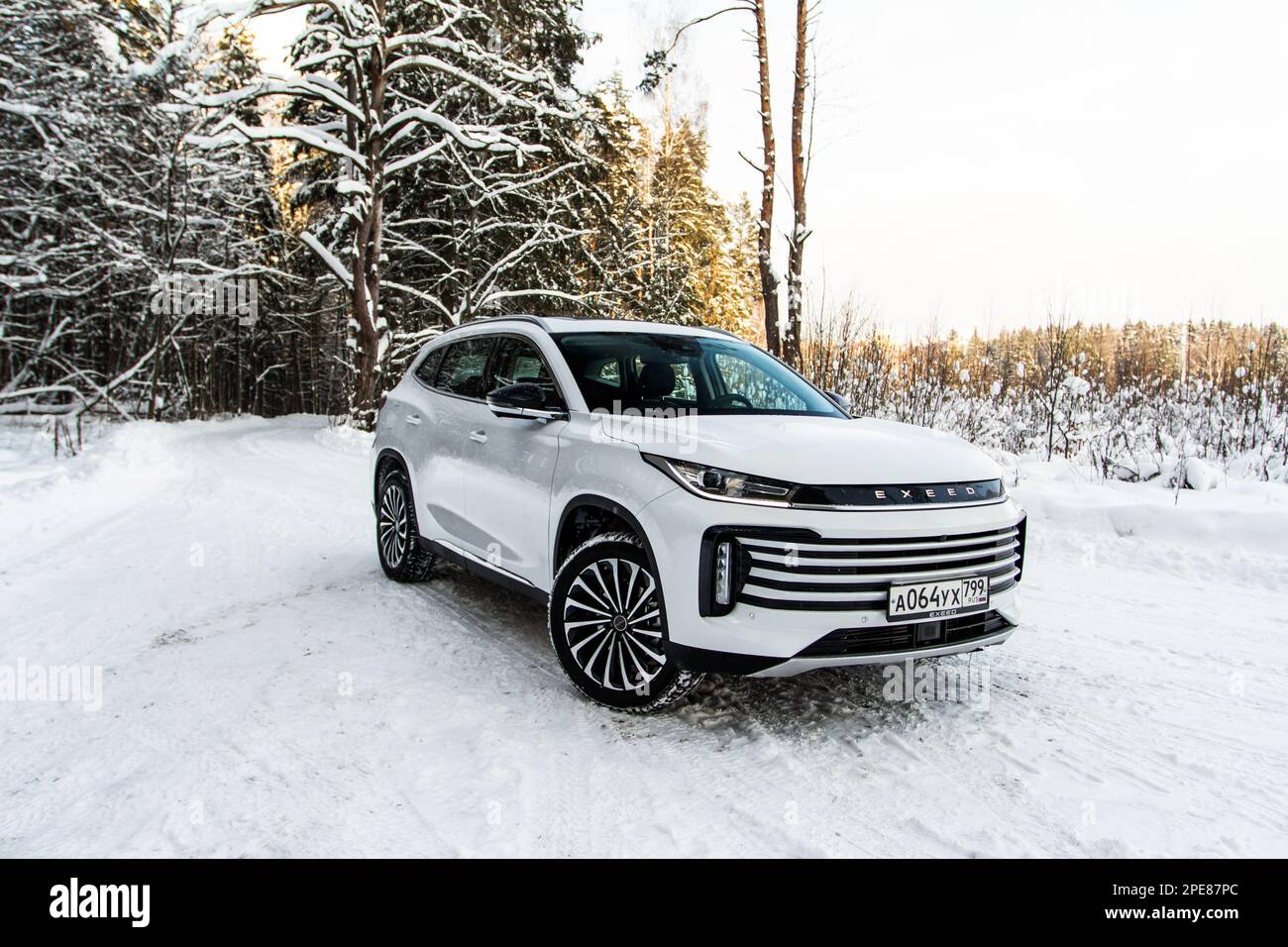 Moscow, Russia - December 25, 2021 Chery Exeed TXL car also called ...