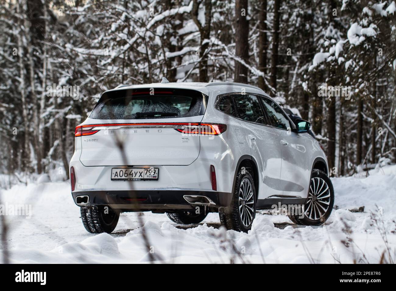 Moscow, Russia - December 25, 2021 Chery Exeed TXL car also called ...