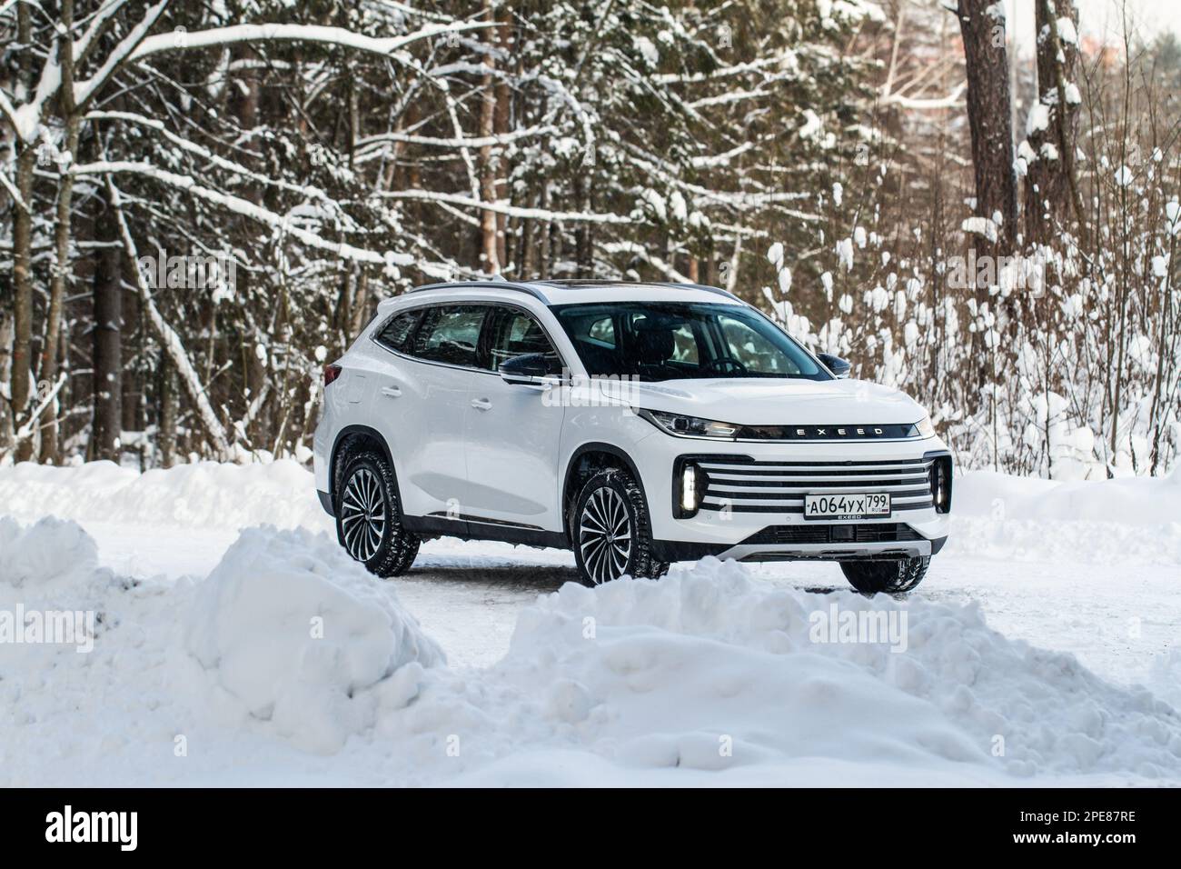 Moscow, Russia - December 25, 2021 Chery Exeed TXL car also called ...