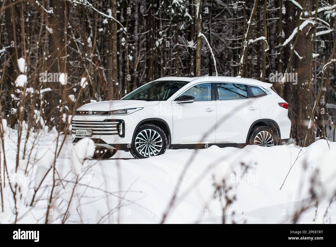 Moscow, Russia - December 25, 2021 Chery Exeed TXL car also called ...