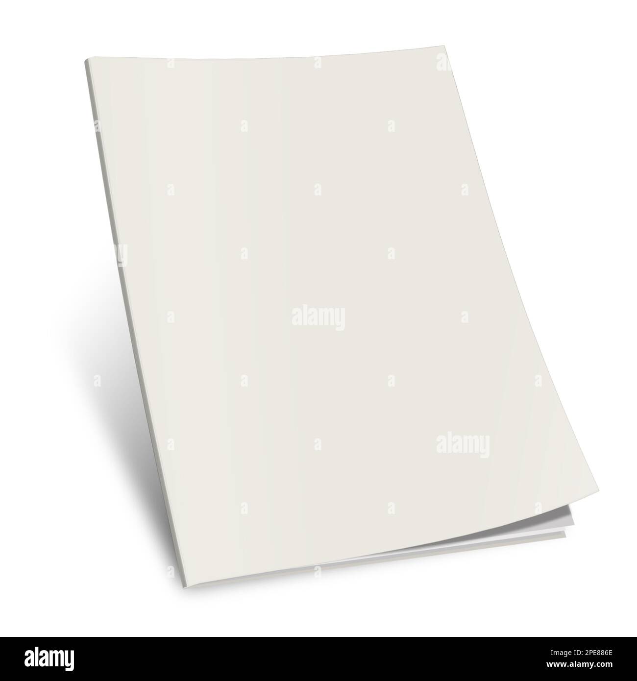 White magazine blank template for presentation layouts and design. 3D ...