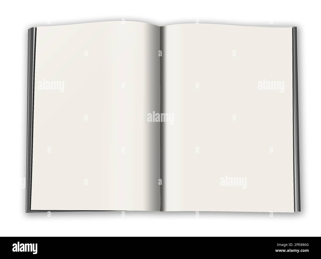 White magazine blank template for presentation layouts and design. 3D ...