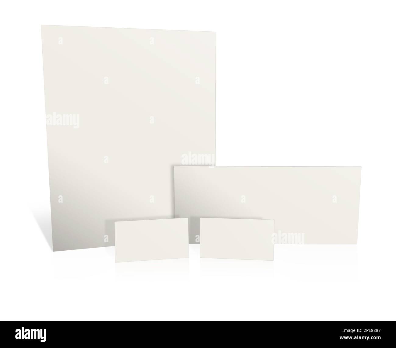 White promotional paper blank template for presentation layouts and ...