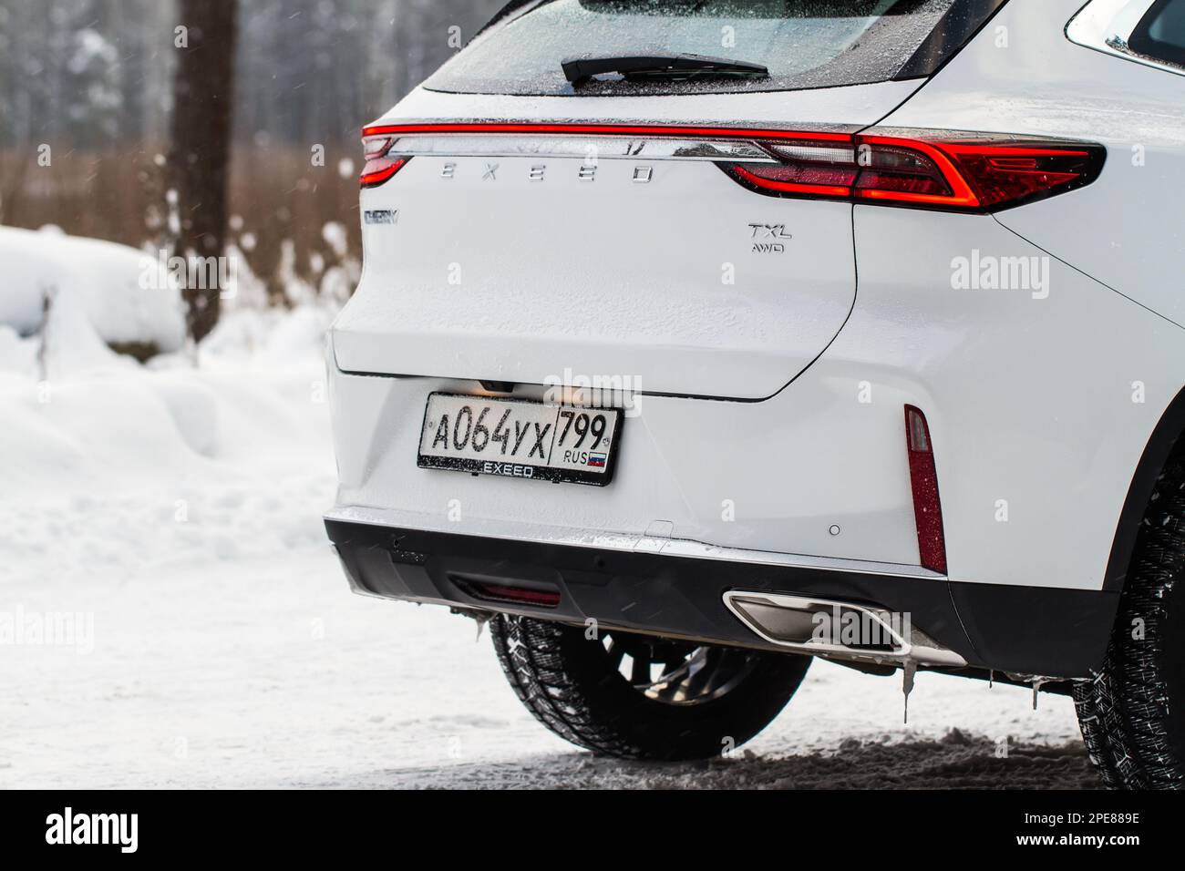 Moscow, Russia - December 25, 2021 Chery Exeed TXL car also called ...