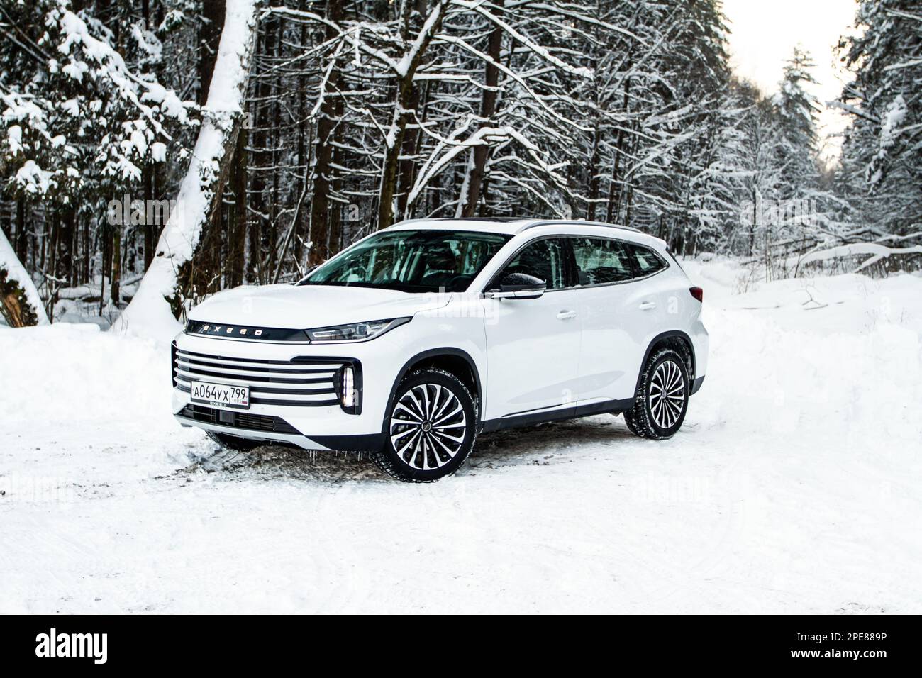 Moscow, Russia - December 25, 2021 Chery Exeed TXL car also called ...
