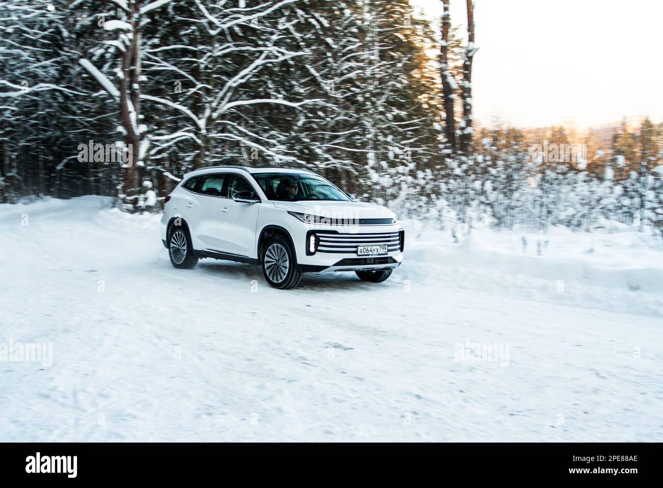 Moscow, Russia - December 25, 2021 Chery Exeed TXL car also called ...