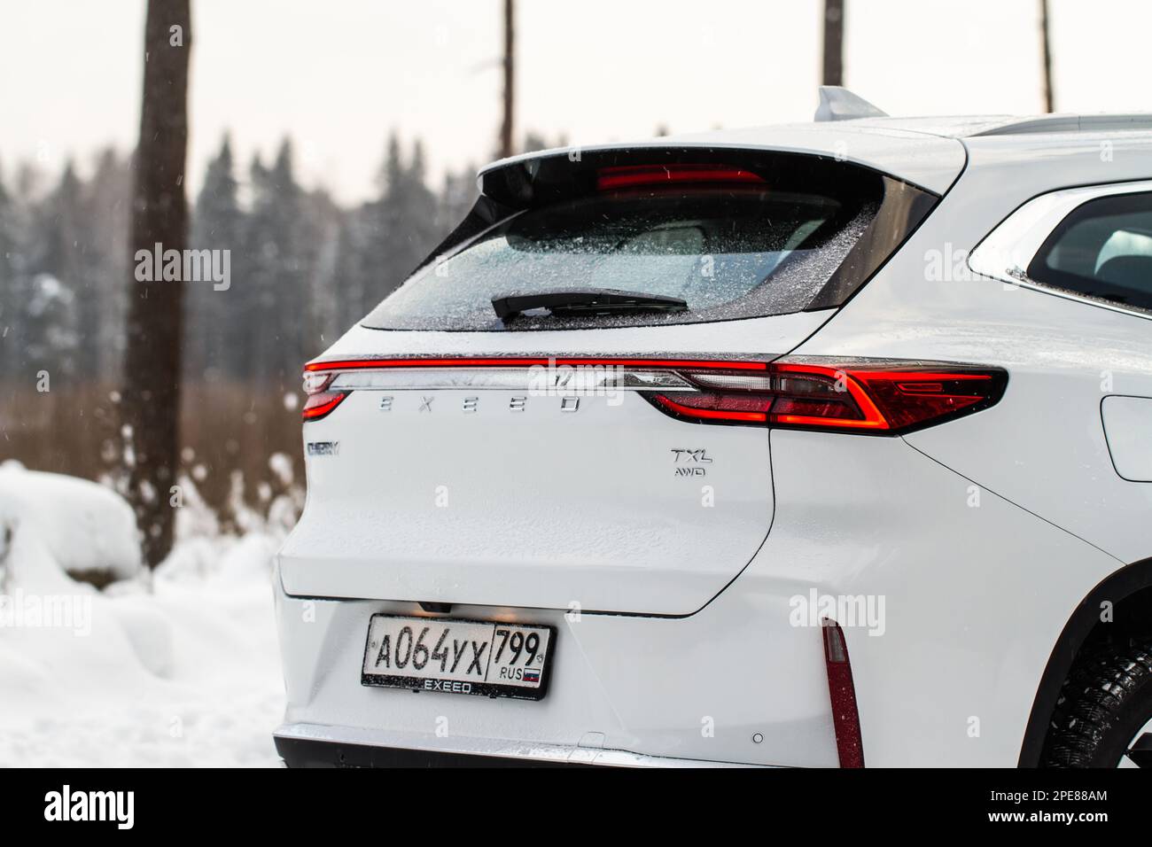 Moscow, Russia - December 25, 2021 Chery Exeed TXL car also called ...