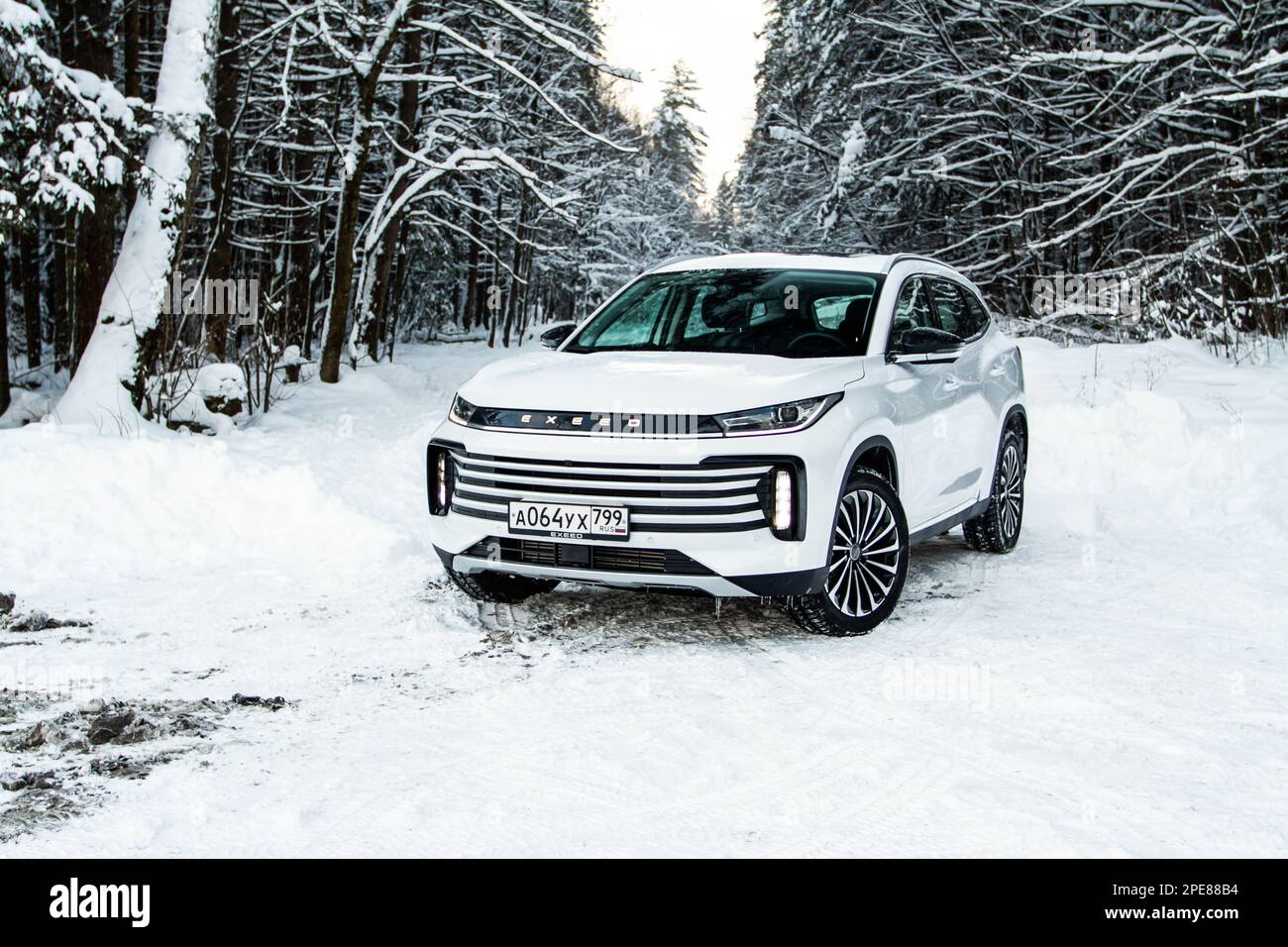 Moscow, Russia - December 25, 2021 Chery Exeed TXL car also called ...