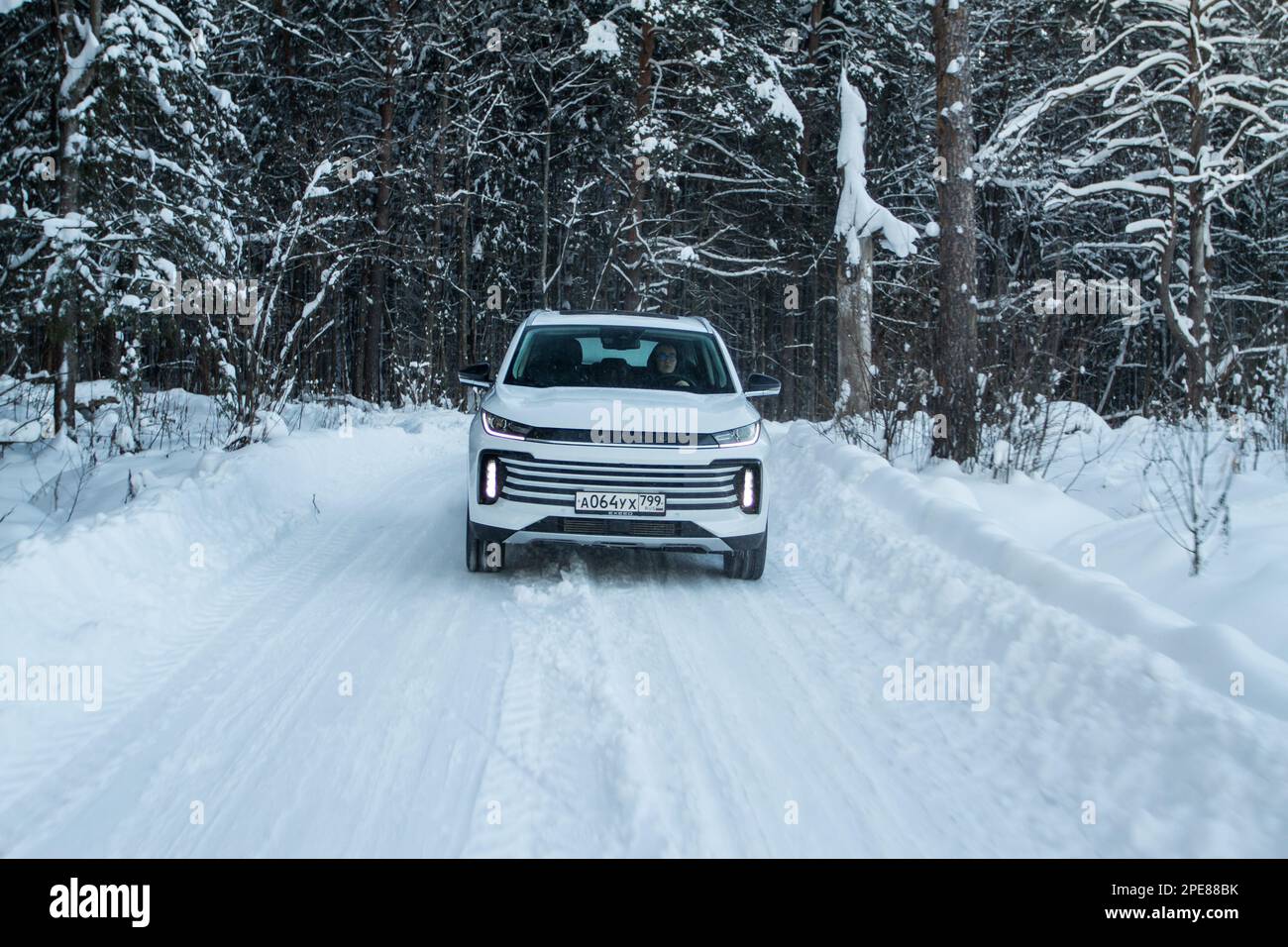 Moscow, Russia - December 25, 2021 Chery Exeed TXL car also called ...