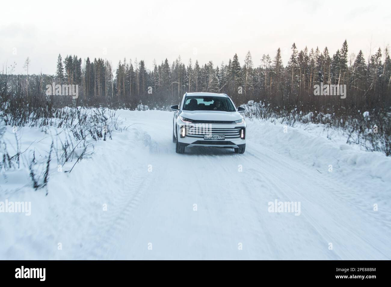 Moscow, Russia - December 25, 2021 Chery Exeed TXL car also called ...