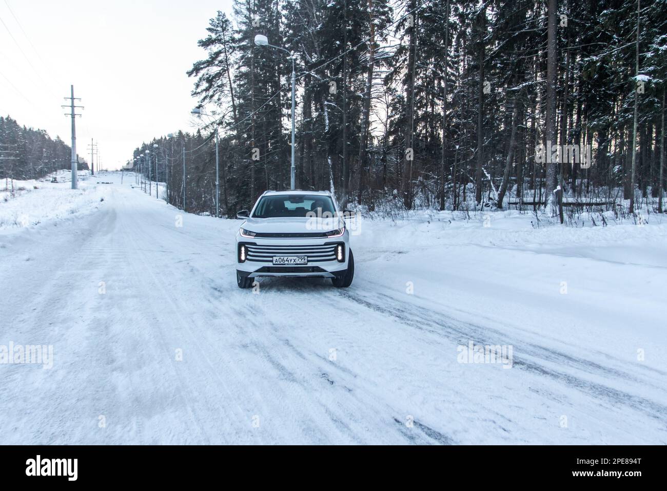 Moscow, Russia - December 25, 2021 Chery Exeed TXL car also called ...