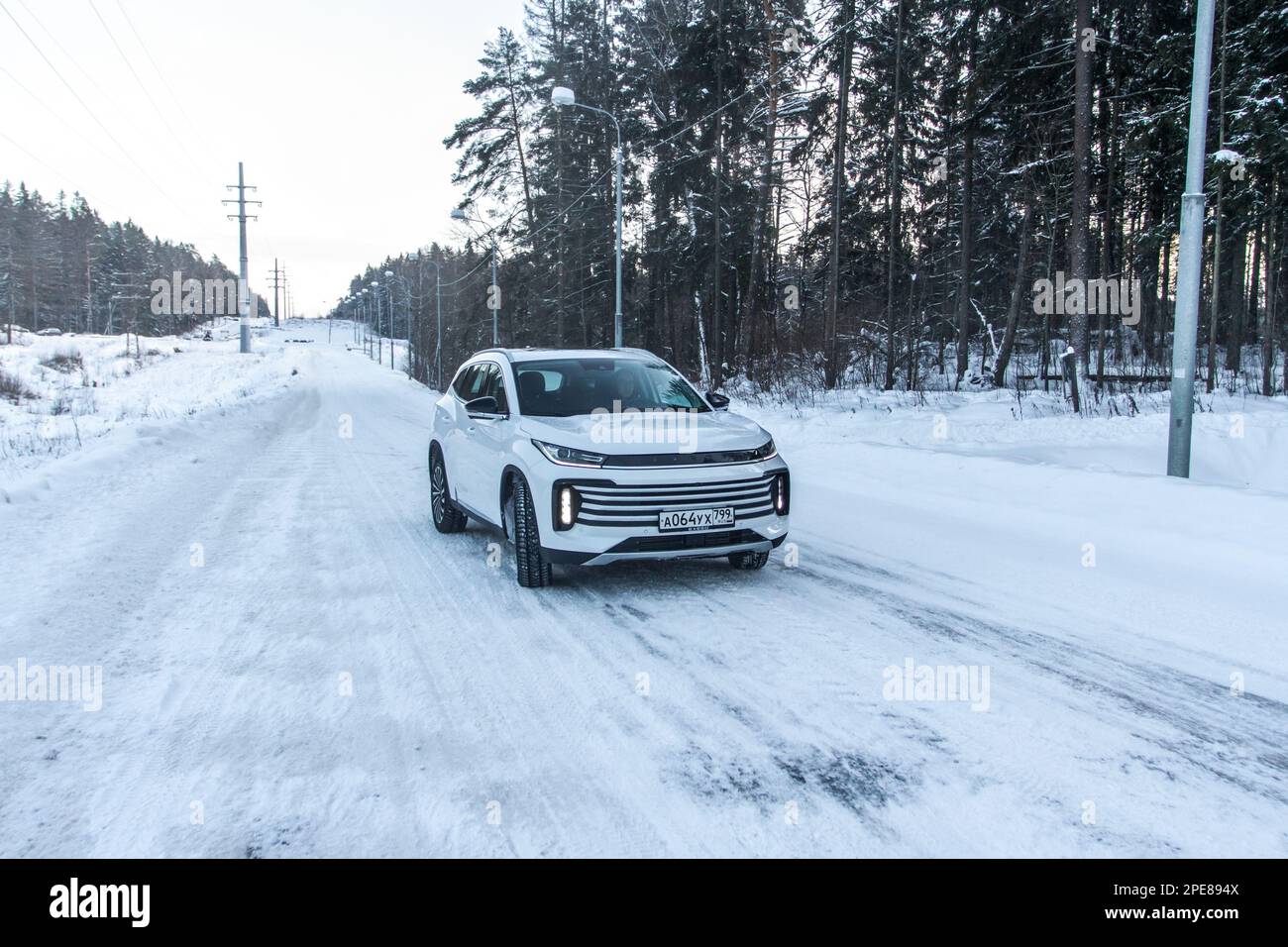 Moscow, Russia - December 25, 2021 Chery Exeed TXL car also called ...