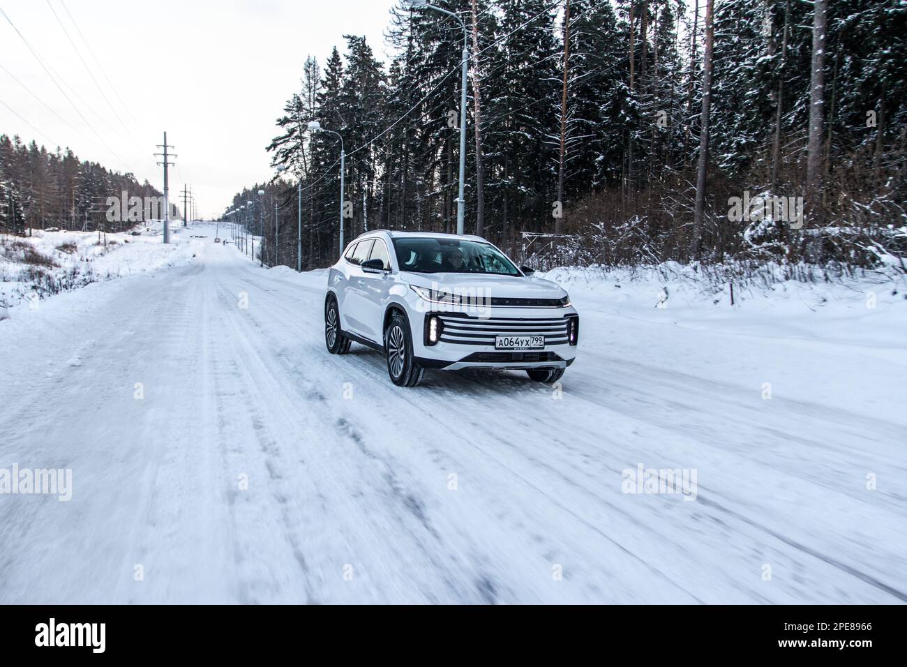 Moscow, Russia - December 25, 2021 Chery Exeed TXL car also called ...