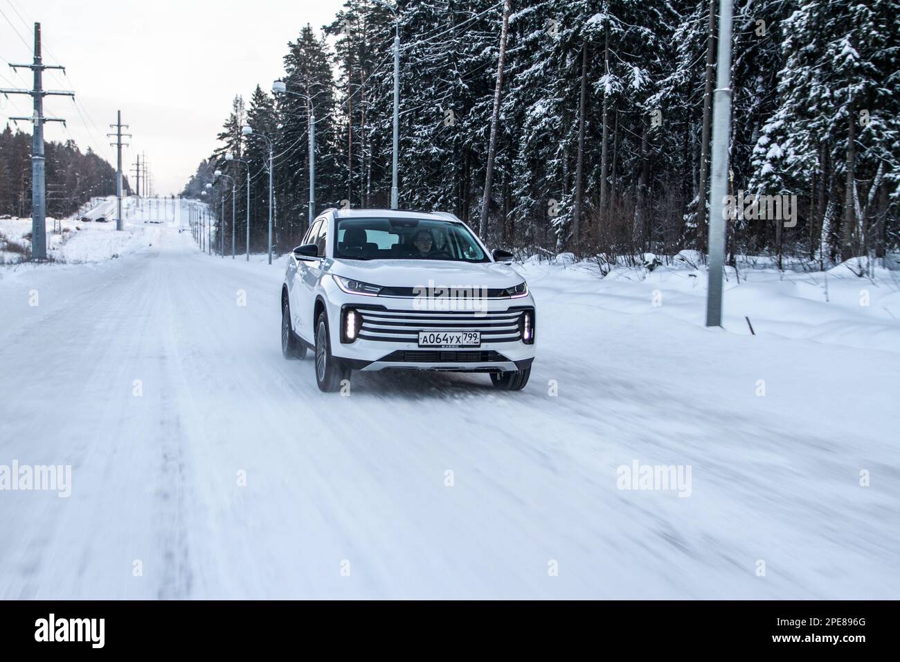 Moscow, Russia - December 25, 2021 Chery Exeed TXL car also called ...