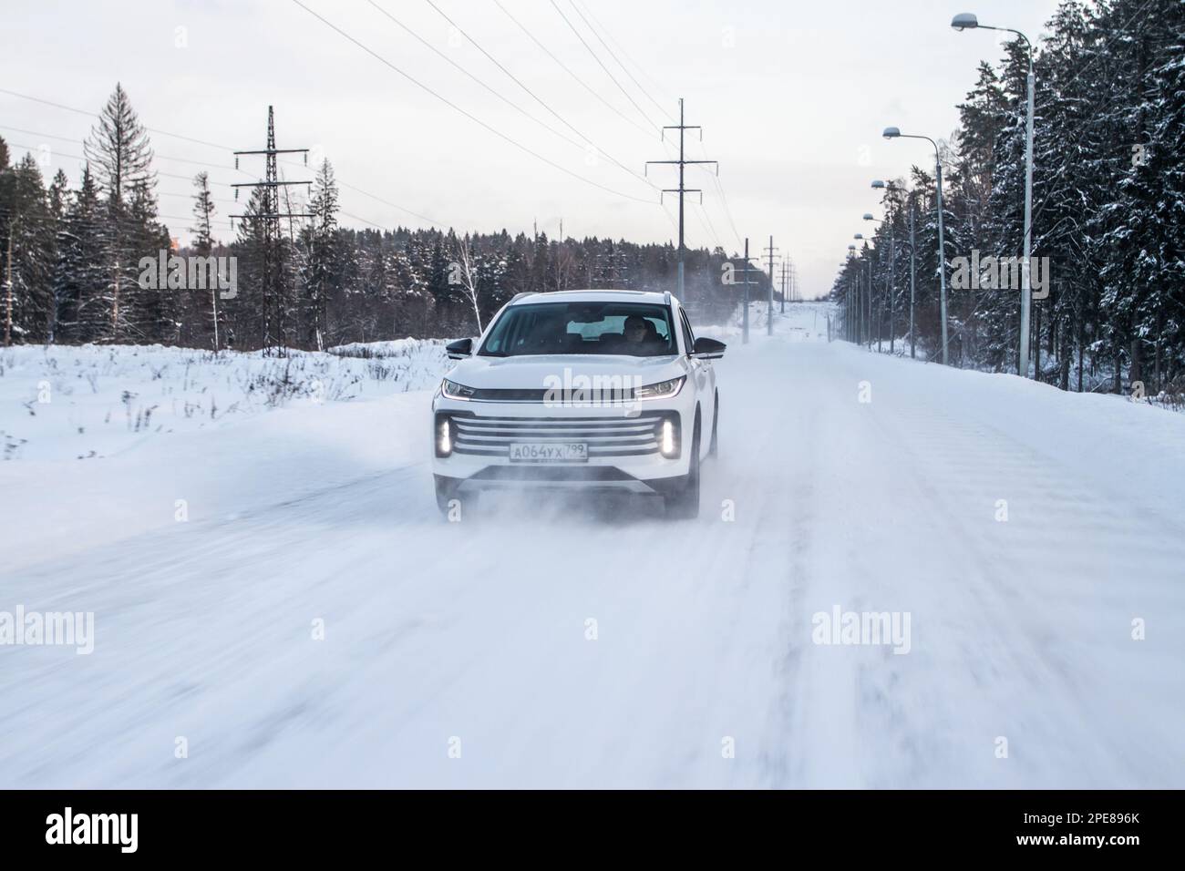 Moscow, Russia - December 25, 2021 Chery Exeed TXL car also called ...