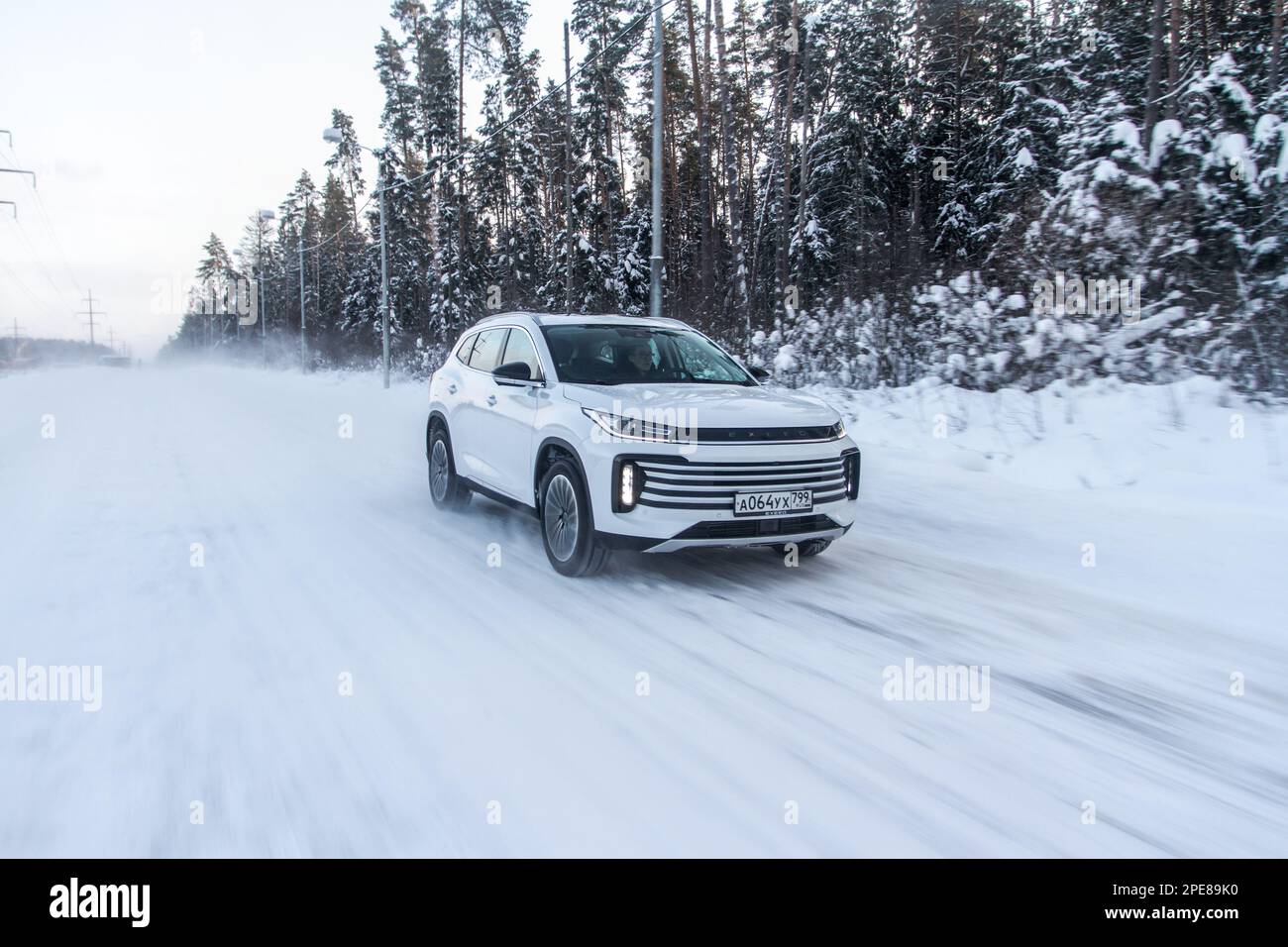 Moscow, Russia - December 25, 2021 Chery Exeed TXL car also called ...