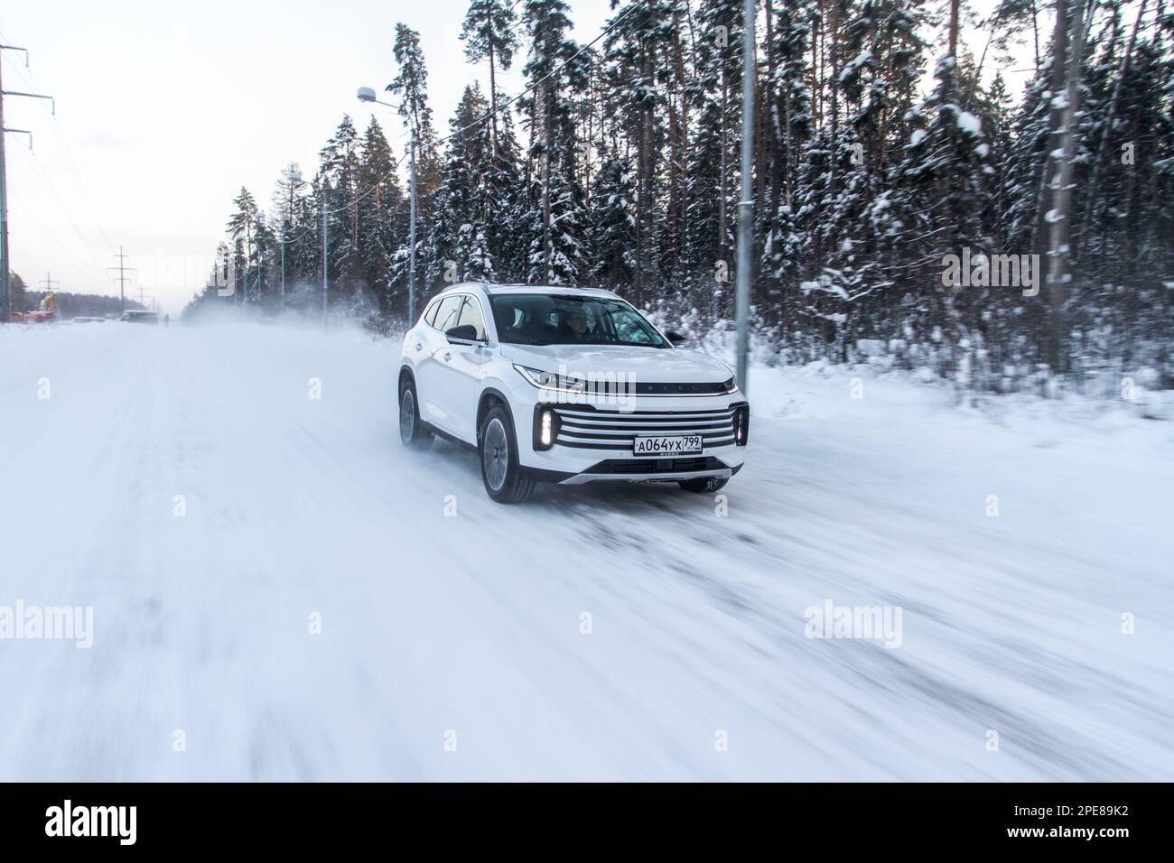 Moscow, Russia - December 25, 2021 Chery Exeed TXL car also called ...