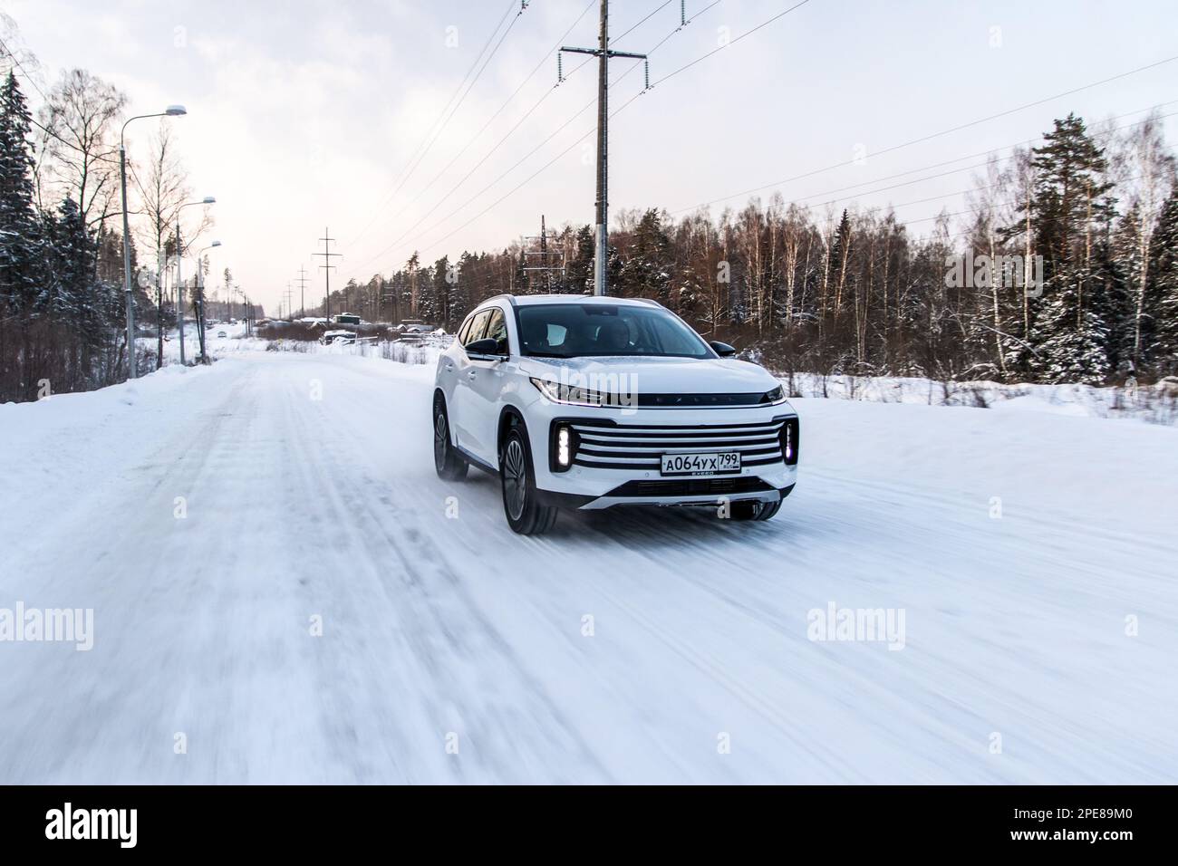Moscow, Russia - December 25, 2021 Chery Exeed TXL car also called ...