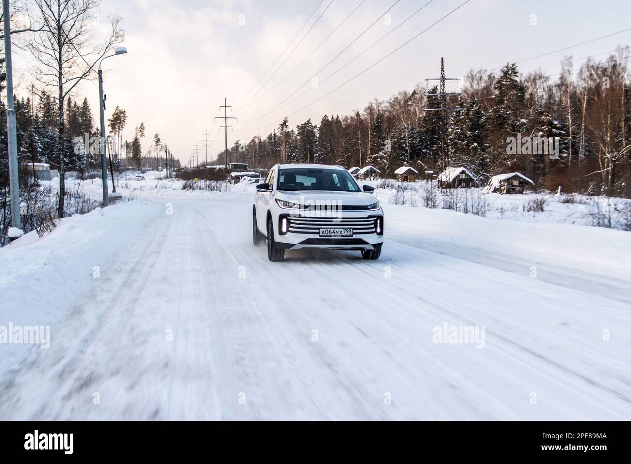 Moscow, Russia - December 25, 2021 Chery Exeed TXL car also called ...
