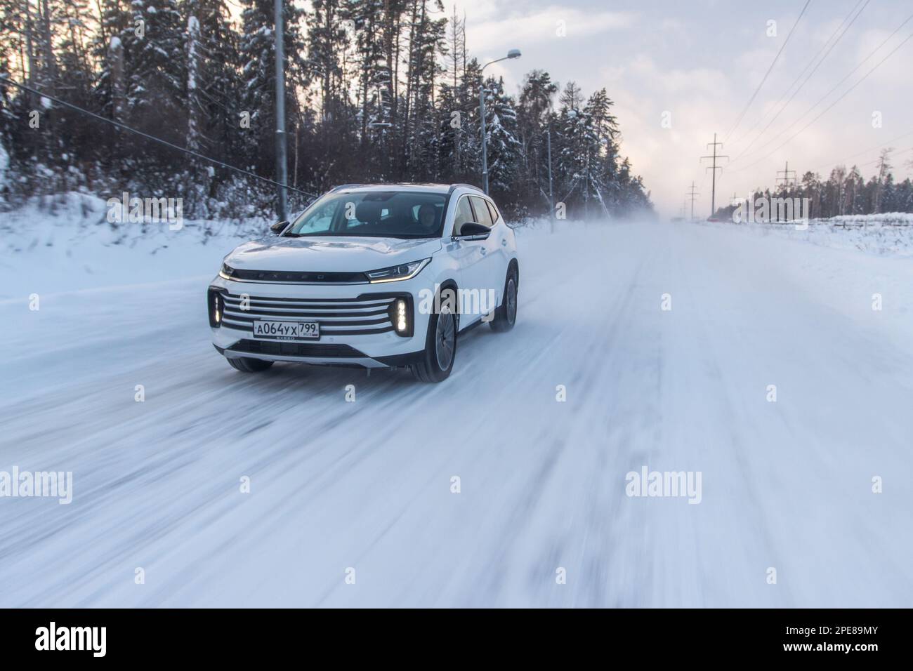 Moscow, Russia - December 25, 2021 Chery Exeed TXL car also called ...
