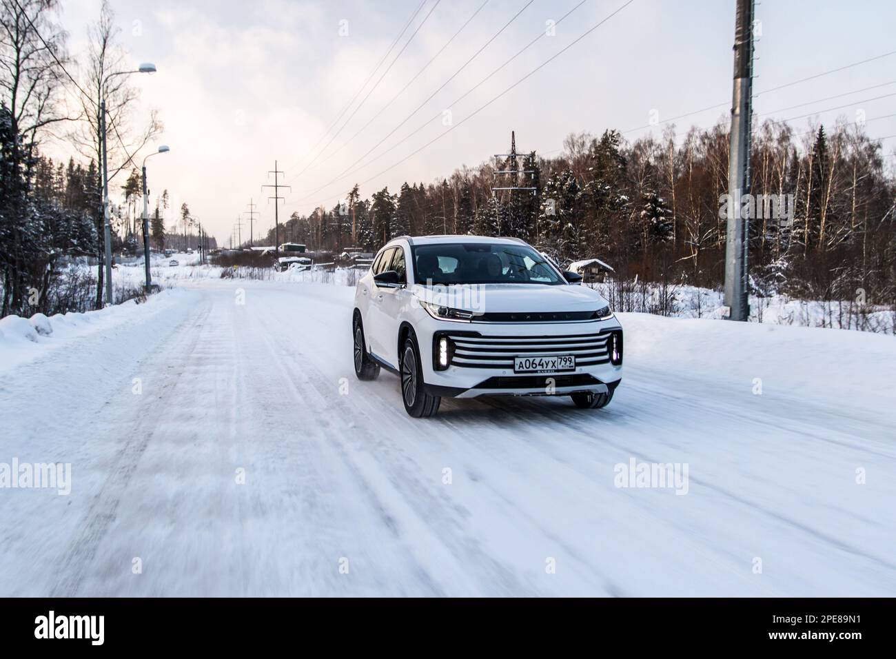 Moscow, Russia - December 25, 2021 Chery Exeed TXL car also called ...