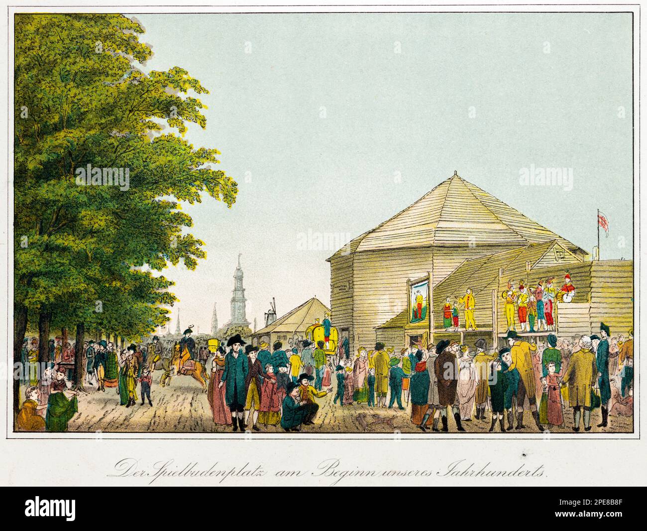 The so called Spielbudenplatz at the beginning of our century, Hamburg ...