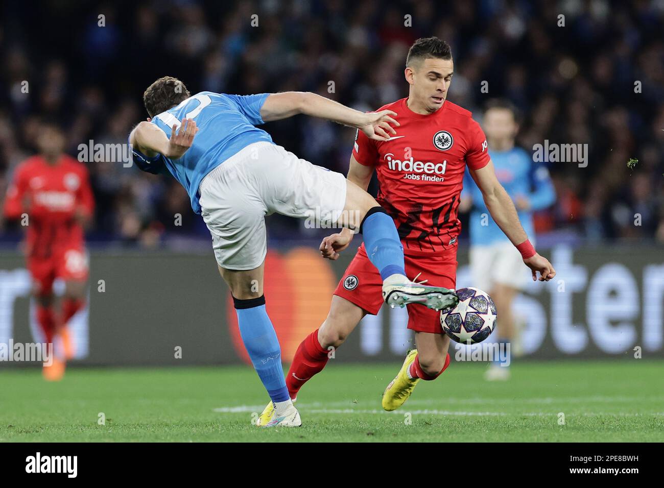 Napoli, Italy. 15th Mar, 2023. Amir Rrahmani of SSC Napoli and Rafael ...