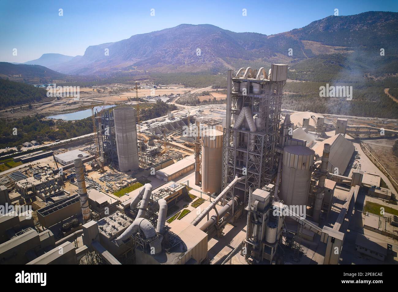 Cement producing plant Stock Photo - Alamy