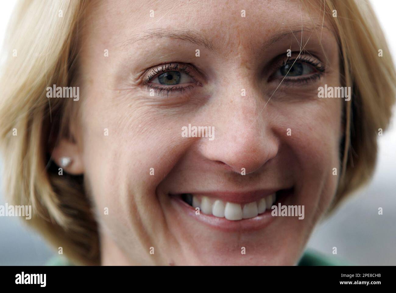 Britain's leading marathon runner Paula Radcliffe, poses for the ...