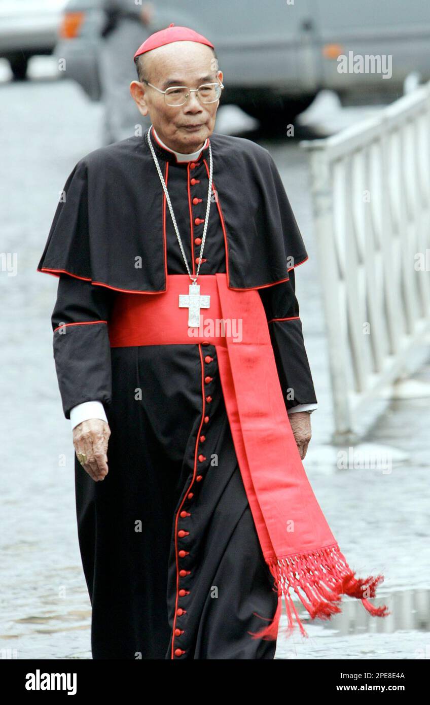 Cardinal Michael Michai Kitbunchu of Thailand arrives at the Vatican ...