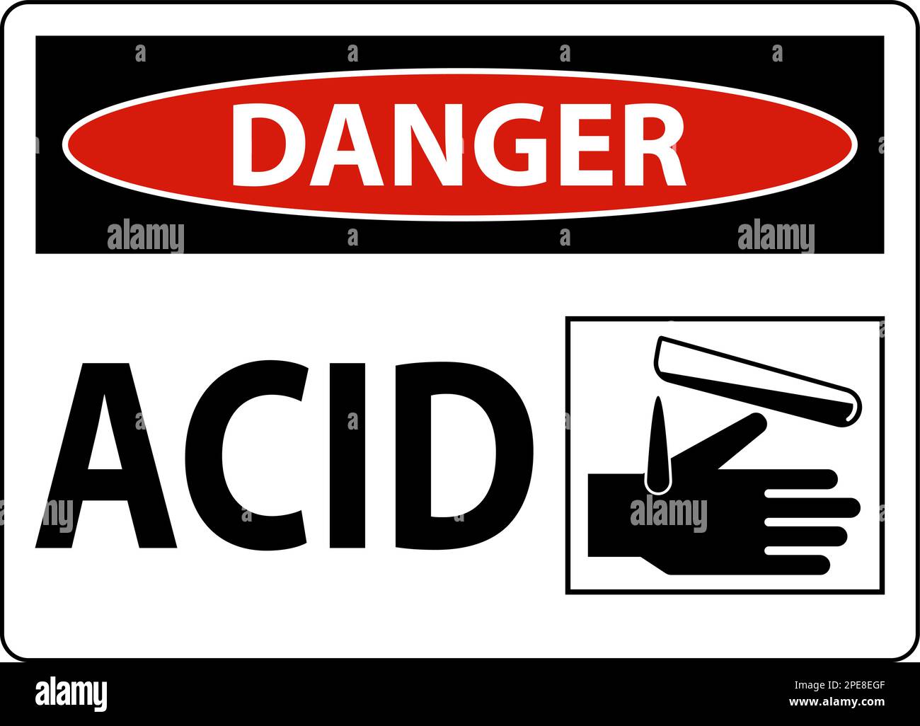 Danger acid sign hi-res stock photography and images - Alamy