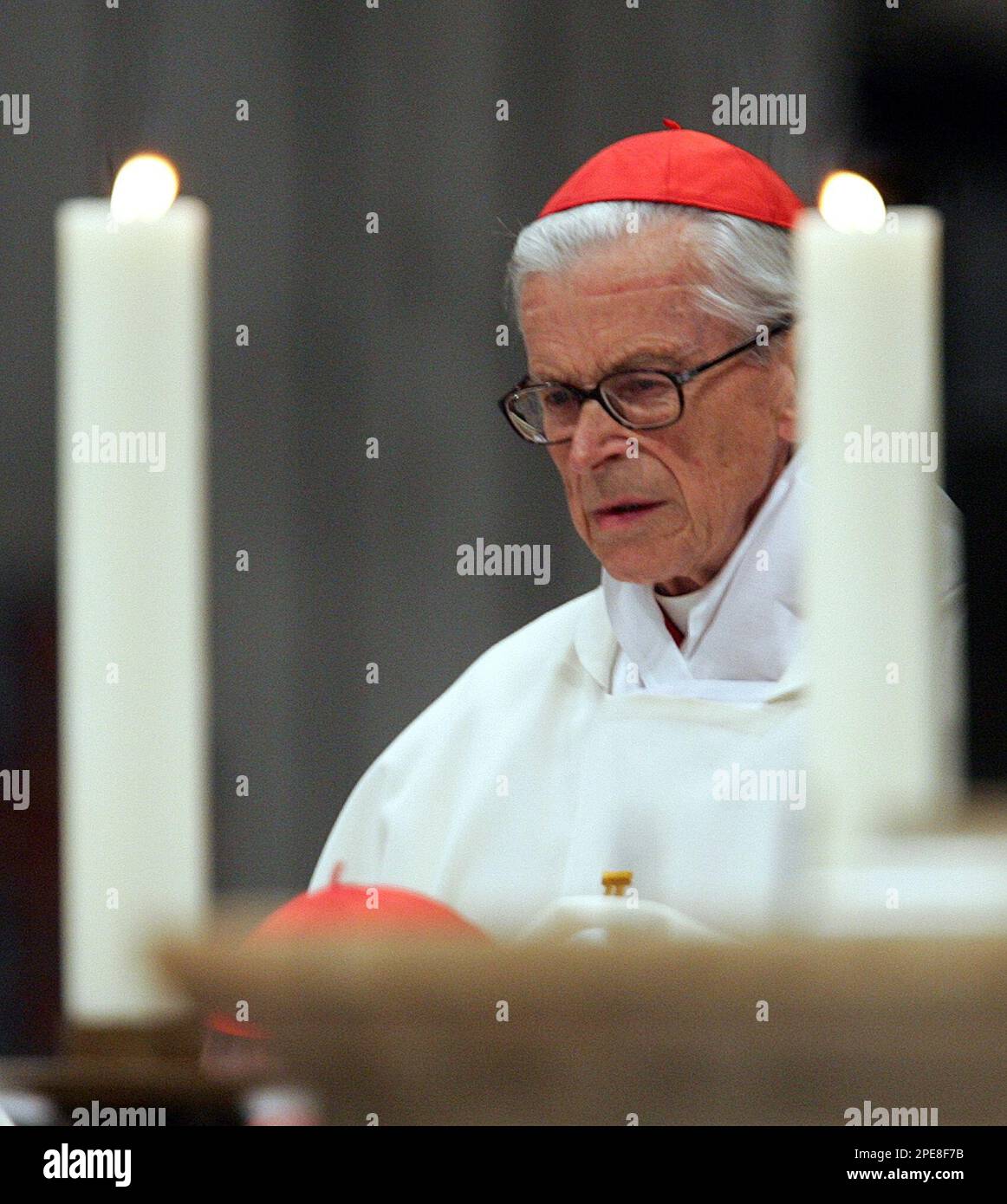 Polish Cardinal Franciszek Marcharski attends a commemorative Mass for ...