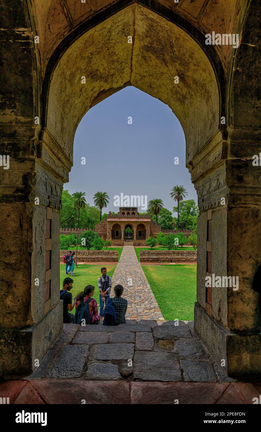 Entrance Gate to Isa Khan Niyazi's Tomb located in the Humayun's Tomb ...