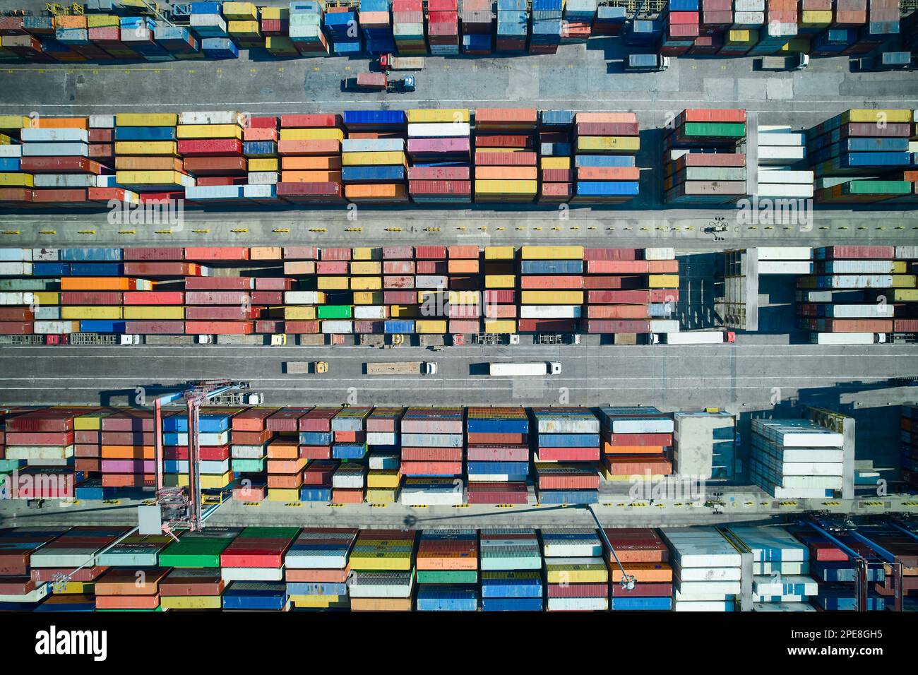 Cargo container warehouse Stock Photo - Alamy