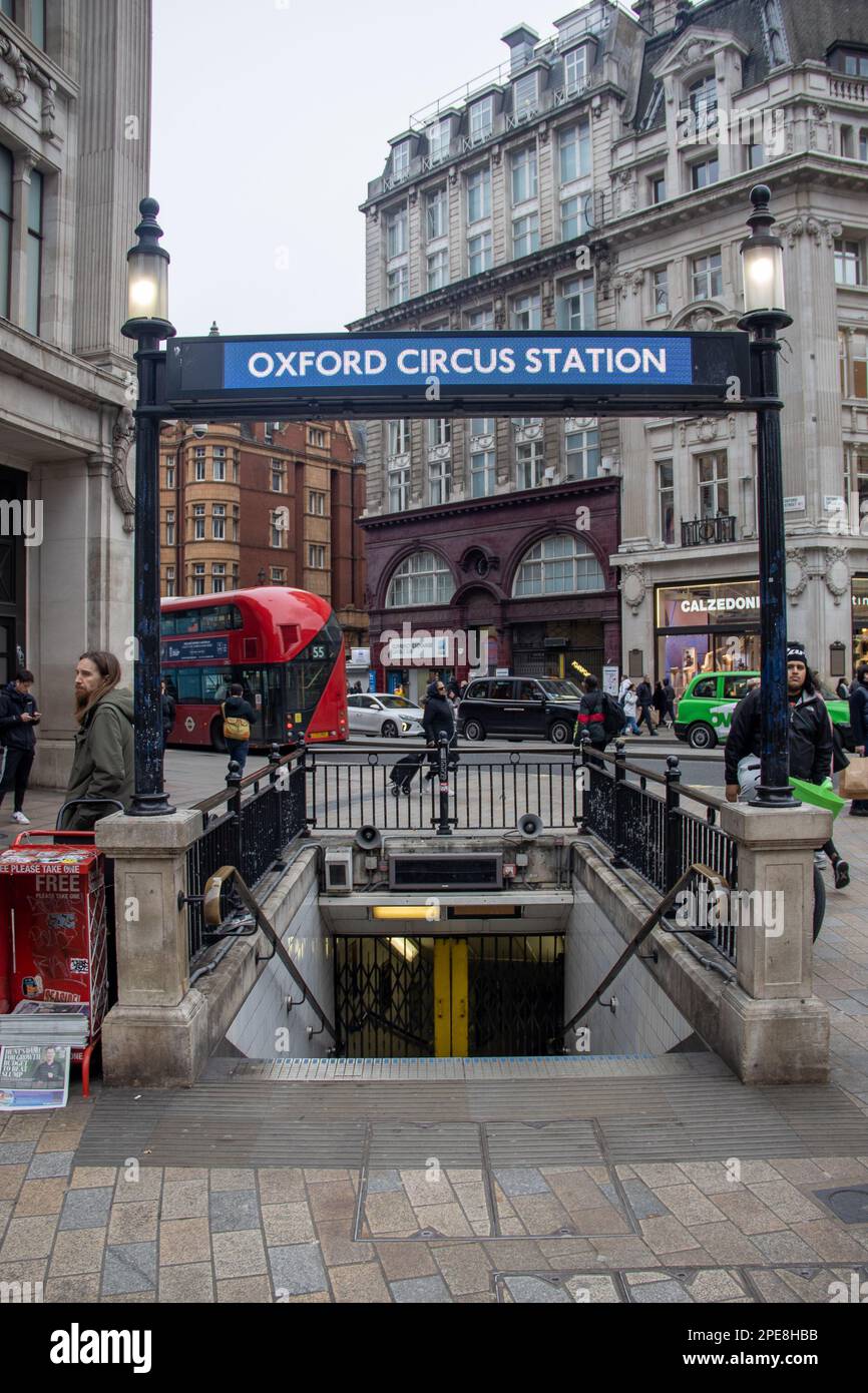 London, UK. 15th Mar, 2023. Trains and tubes stations closed or serve ...