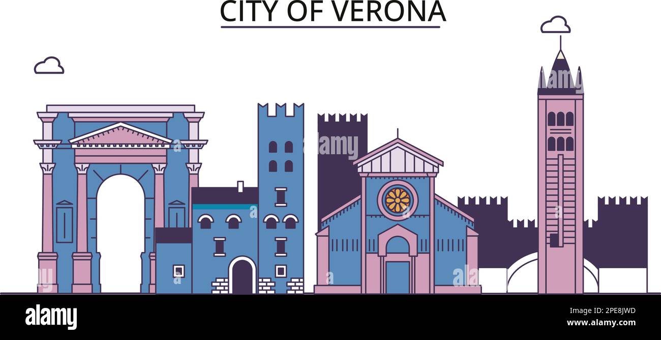 Old verona house Stock Vector Images - Alamy
