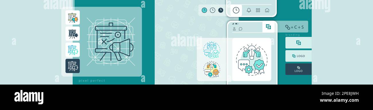 Design studio advertising banner template Stock Vector Image & Art - Alamy