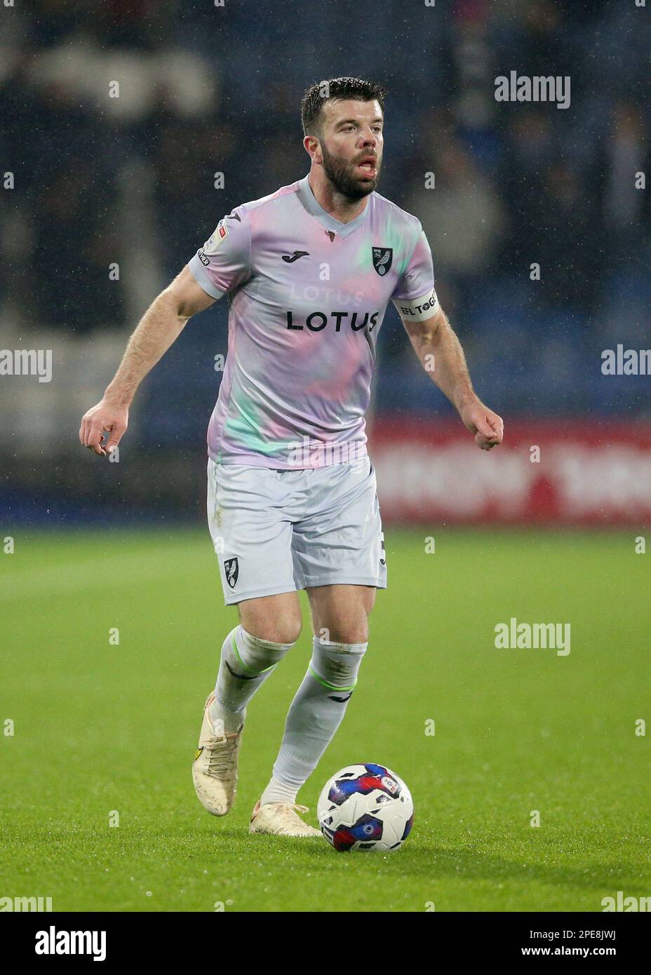Norwich City’s Grant Hanley in action during the Sky Bet Championship ...