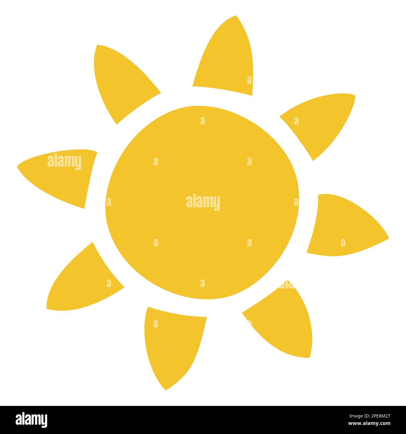 Sun icon clipart. Vector flat design. Sun star for use as a logo or ...